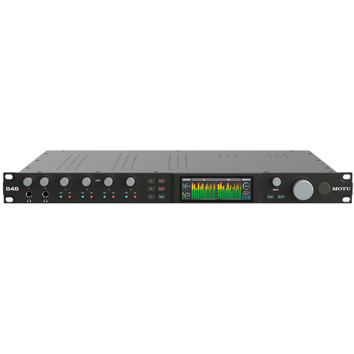 Motu 848 | Interfaz de audio Thunderbolt 4/USB4 de 28 x 32 para Mac ...